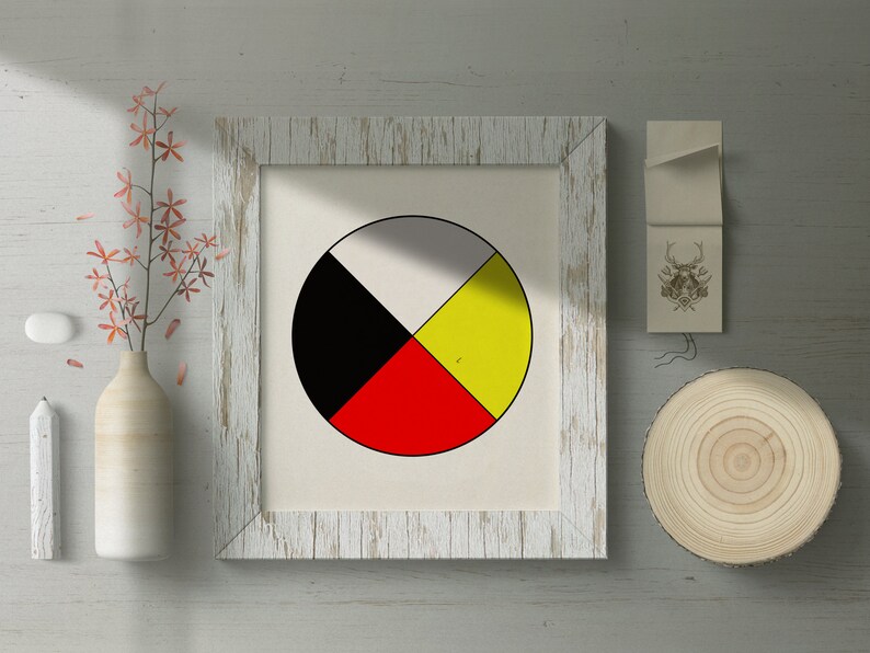 Medicine Wheel Svg, Wheel of Life Svg, Native American, Vector Cut File ...