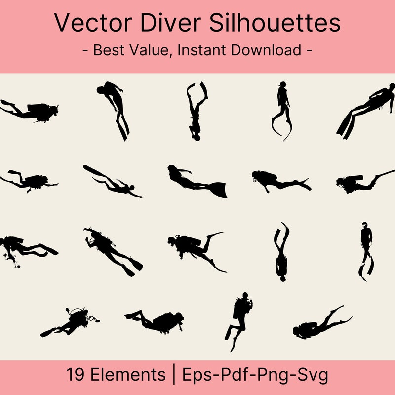 Scuba Diving Svg - Etsy