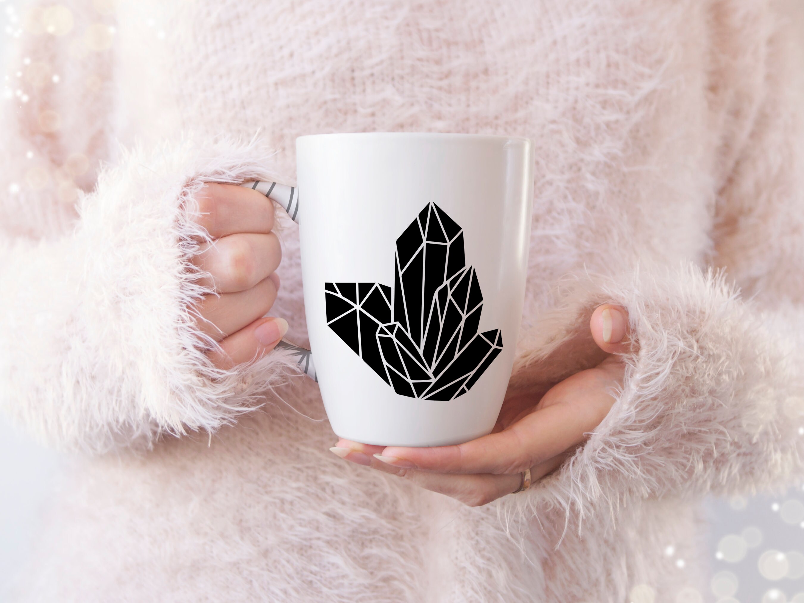 Gemstone Svg, Crystal Svg File, Crystal Cluster SVG, Rocks and Minerals ...