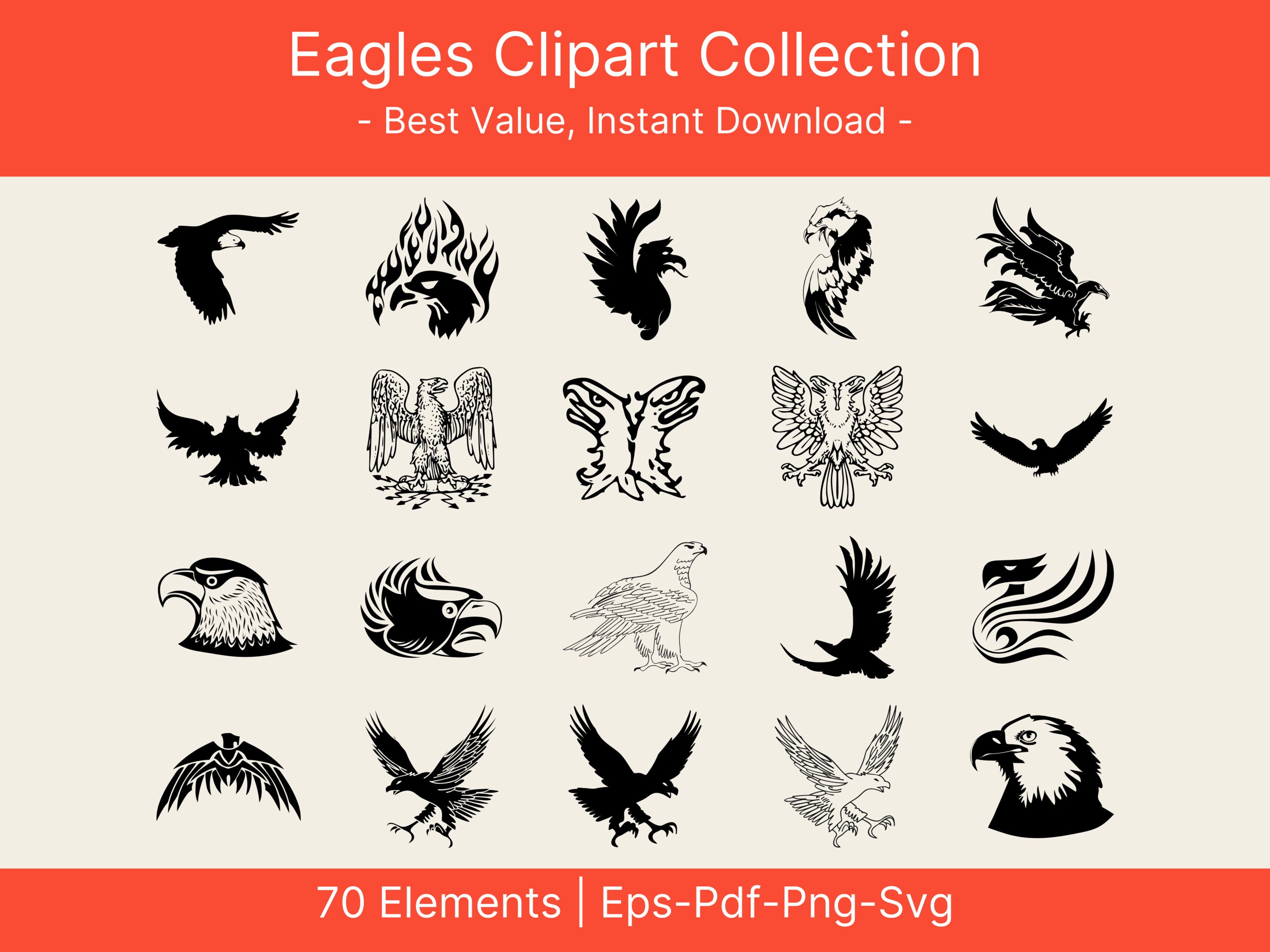 Eagle SVG Bald Eagle American Eagle Head Eagle Bird Eagle Cut Files for ...
