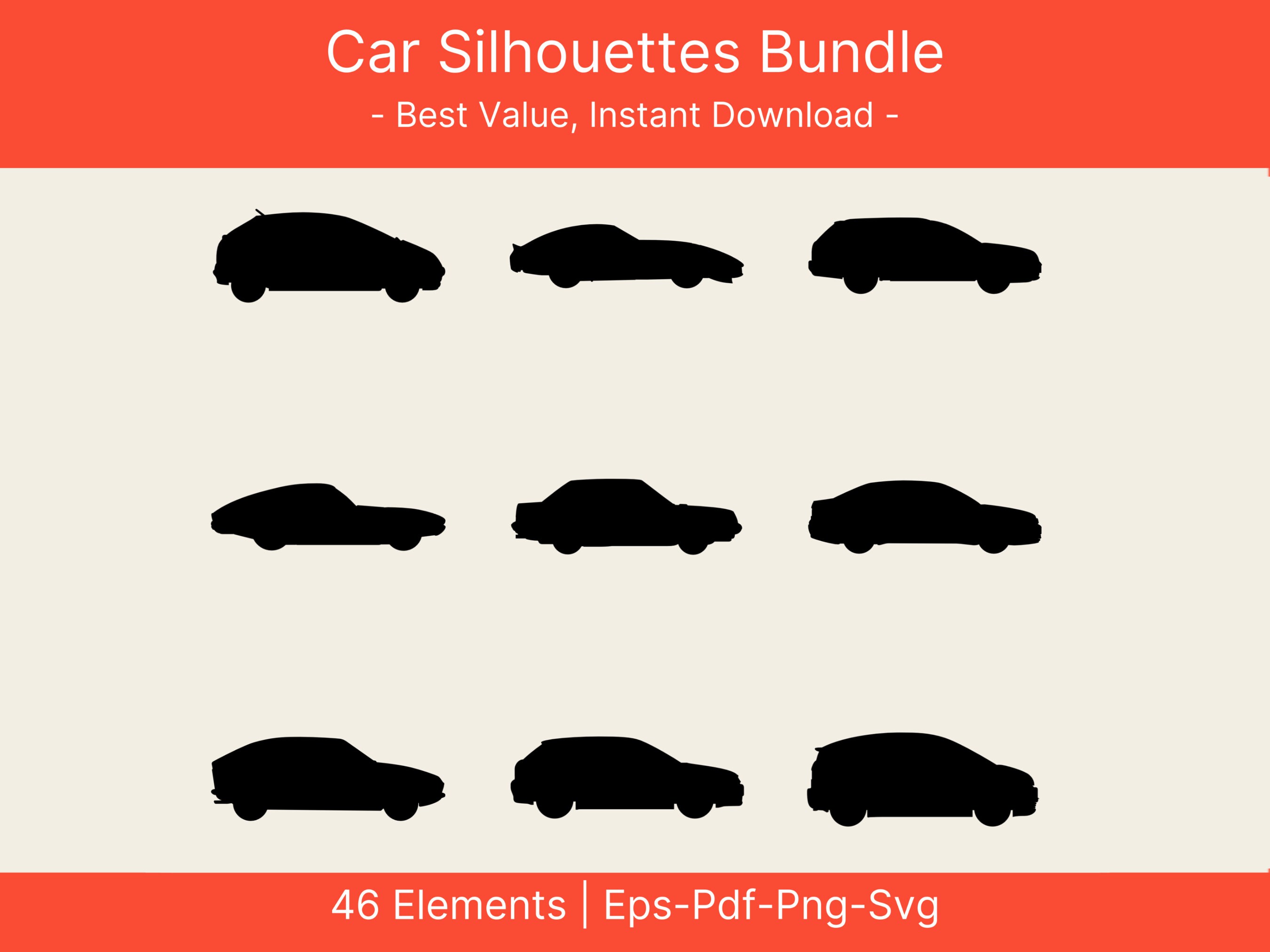 Car Silhouette SVG Retro Car Silhouette Car Silhouette Svg - Etsy