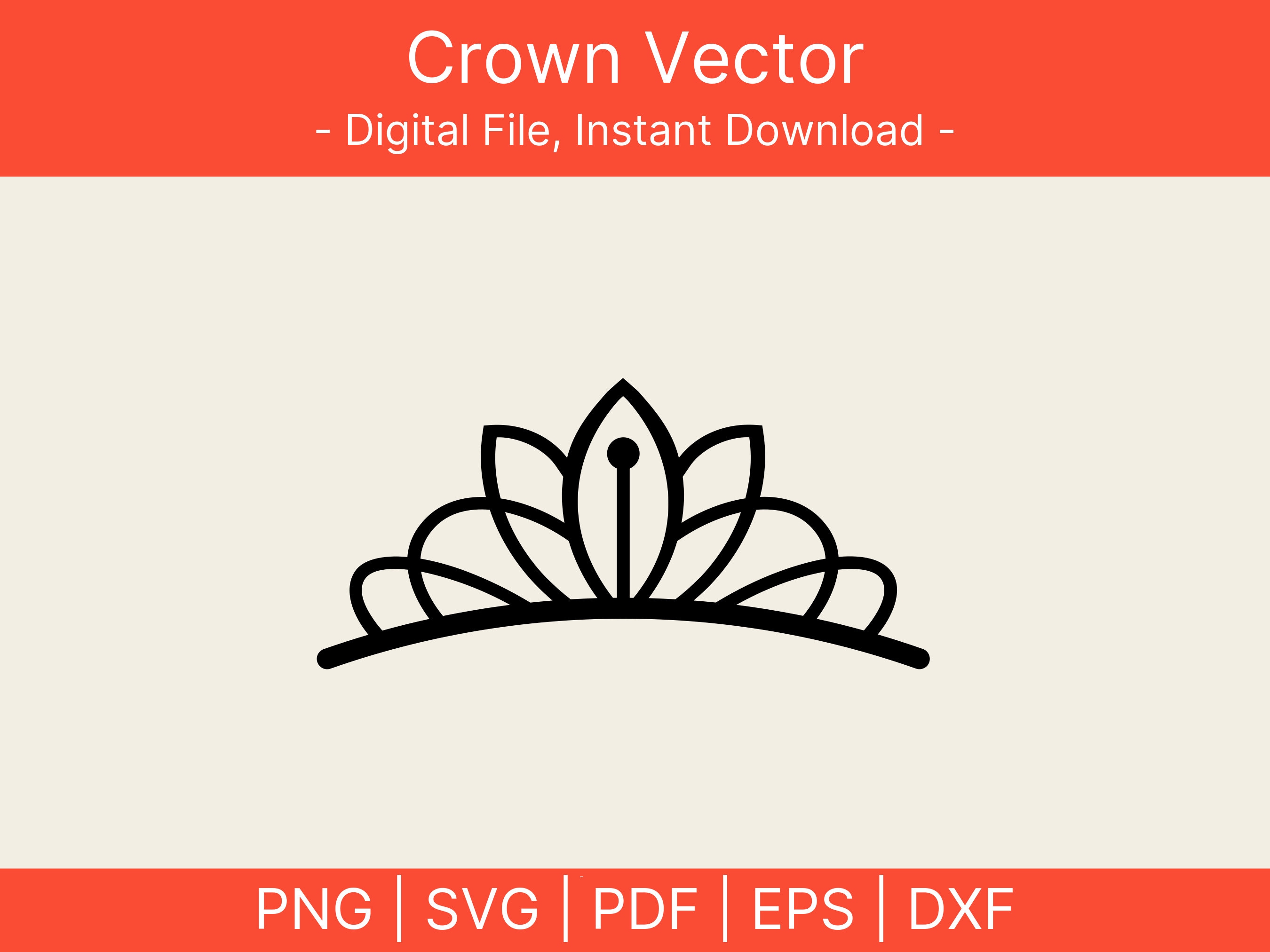 Royal Crown SVG Bundle, Princess Tiara SVG, King Crown, Queen Crown ...