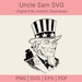 Uncle Sam Svg, Vintage Uncle Sam Drawing Svg, American Icon Svg ...