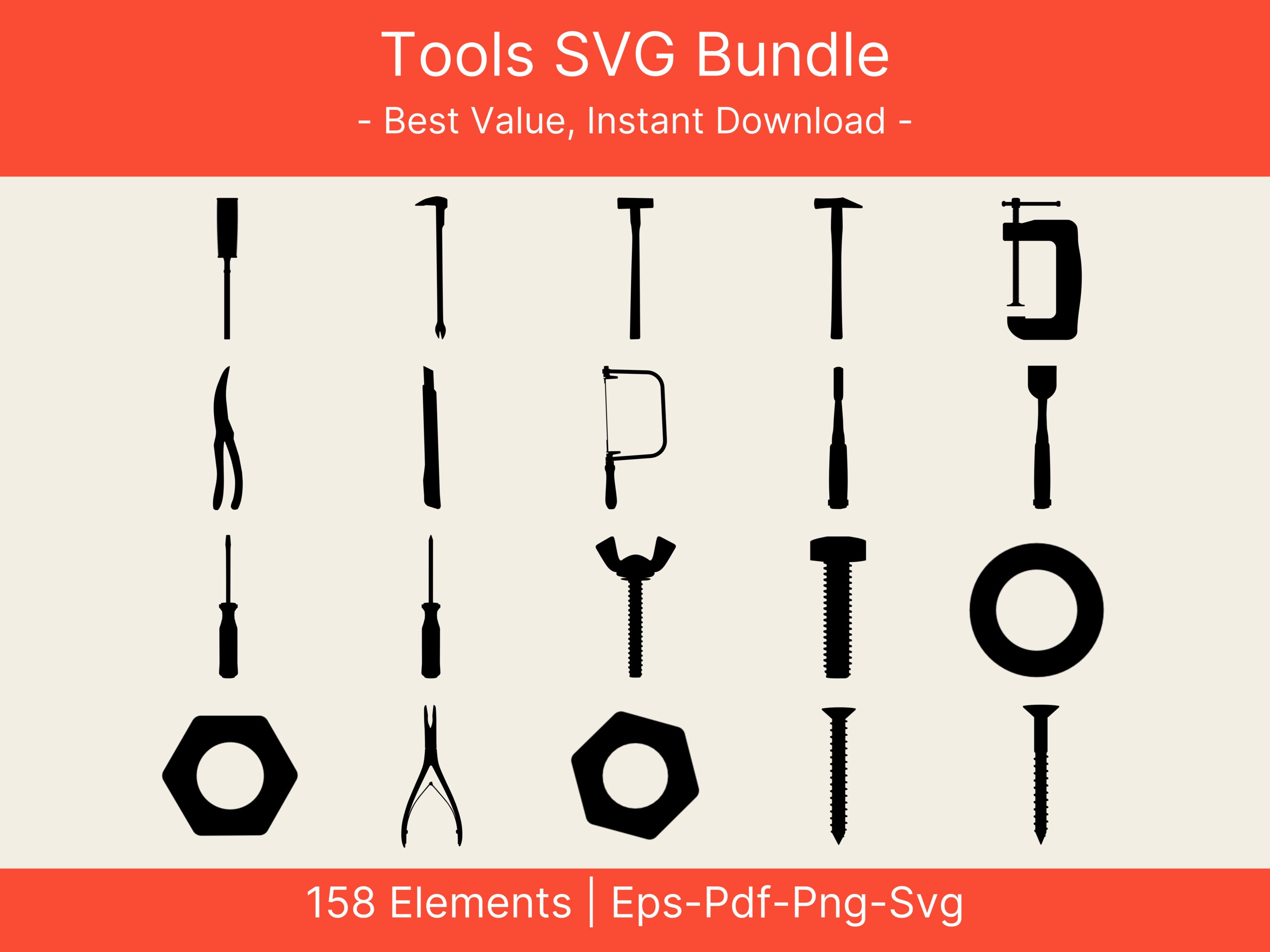 158 Mechanic Tools Bundle Svg Tools Clipart Tools - Etsy