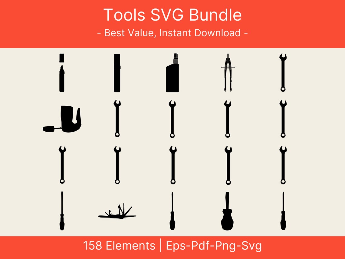 158 Mechanic Tools Bundle Svg Tools Clipart Tools - Etsy