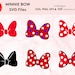 Minnie Bow Svg, Bow Svg, Png Bundle for Cricut, Minnie Bow Silhouette ...