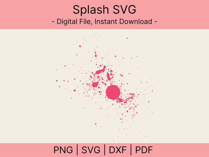 Paint Splatter SVG, Bundle, Paint Splats Svg, Paint Svg, Clipart, Cut ...