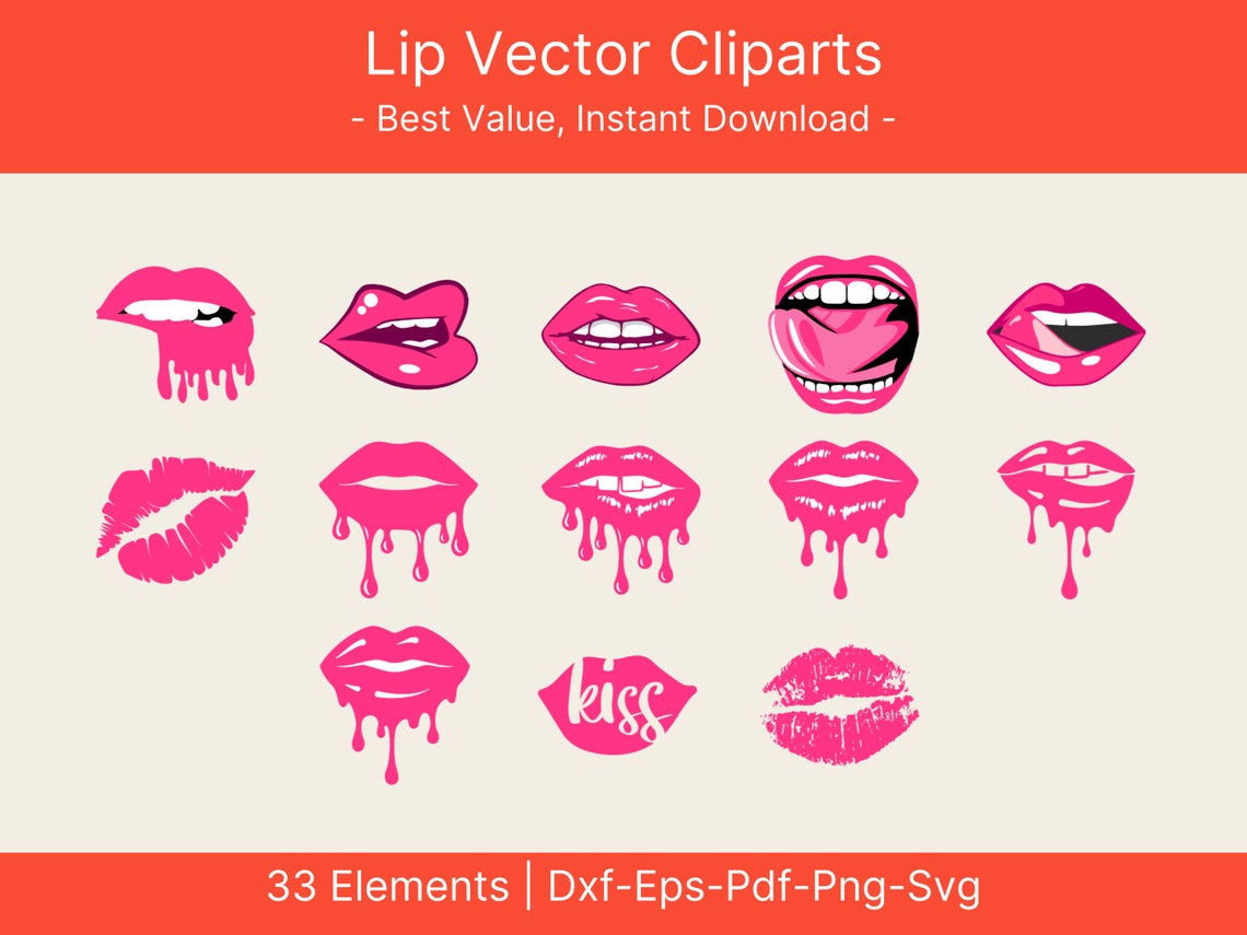 Pink Lips Svg Png, Dripping Lips Svg Dripping Lips Cut File, Dripping ...