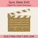 Sync Slate SVG, Clapperboard SVG, Clapperboard PNG, Director Tool ...