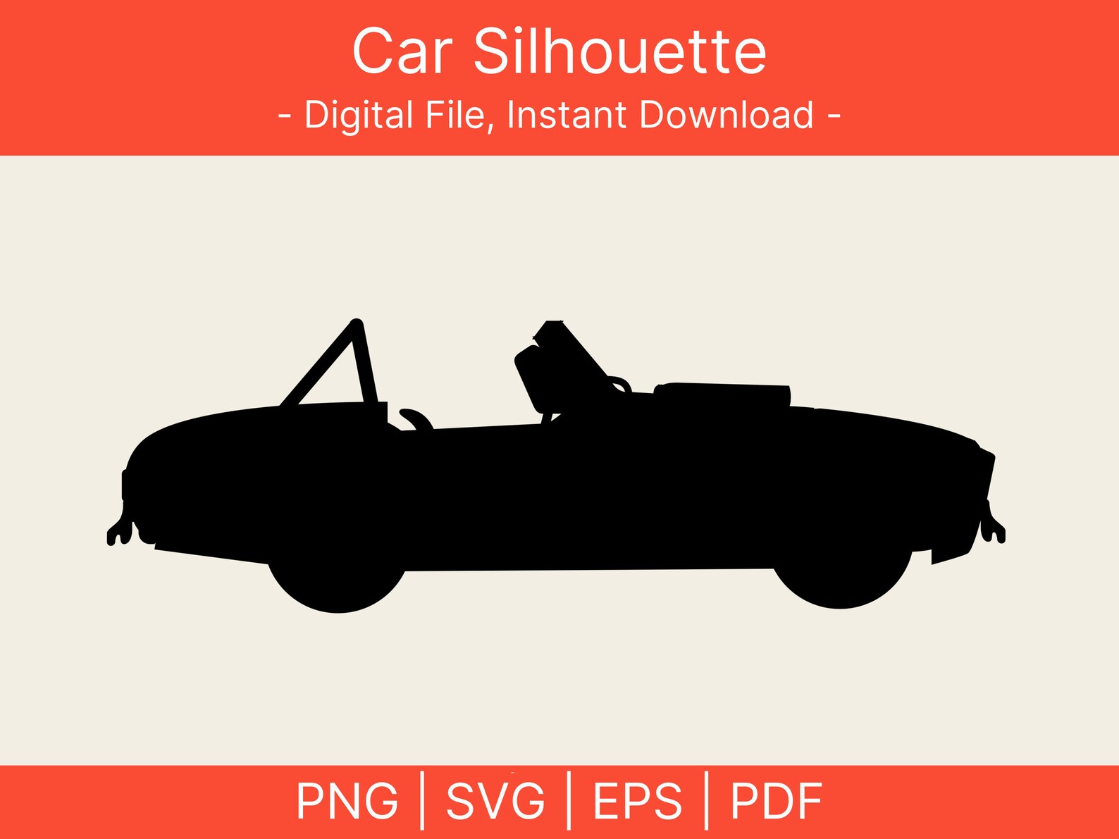 Car Silhouette SVG, Retro Car Silhouette, Car Silhouette Svg, Car ...