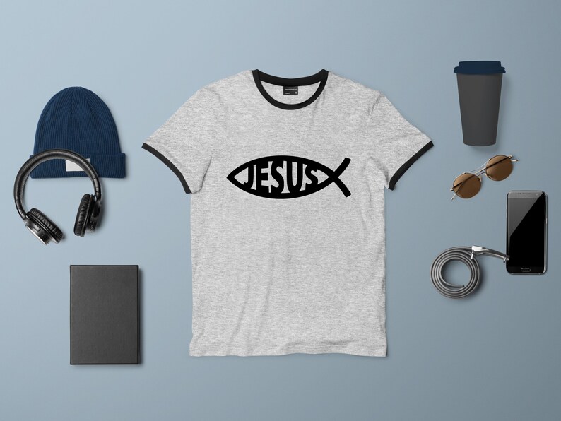 Jesus Svg, Jesus Fish Symbol SVG, Ichthus Svg, Christian SVG, Faith Svg ...