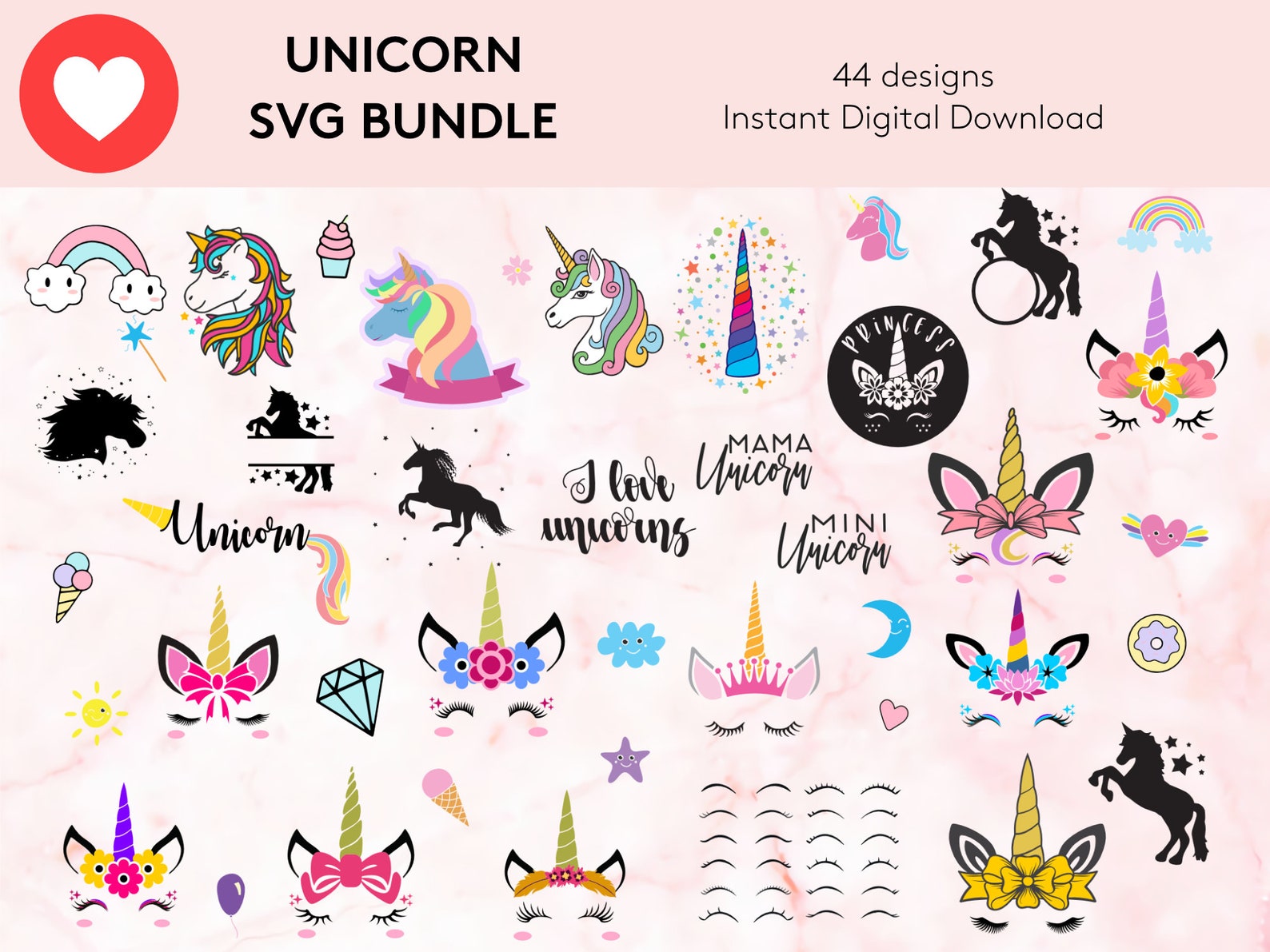 Unicorn Svg, Unicorn Svg for Cricut, Unicorn Svg File, Unicorn SVG ...