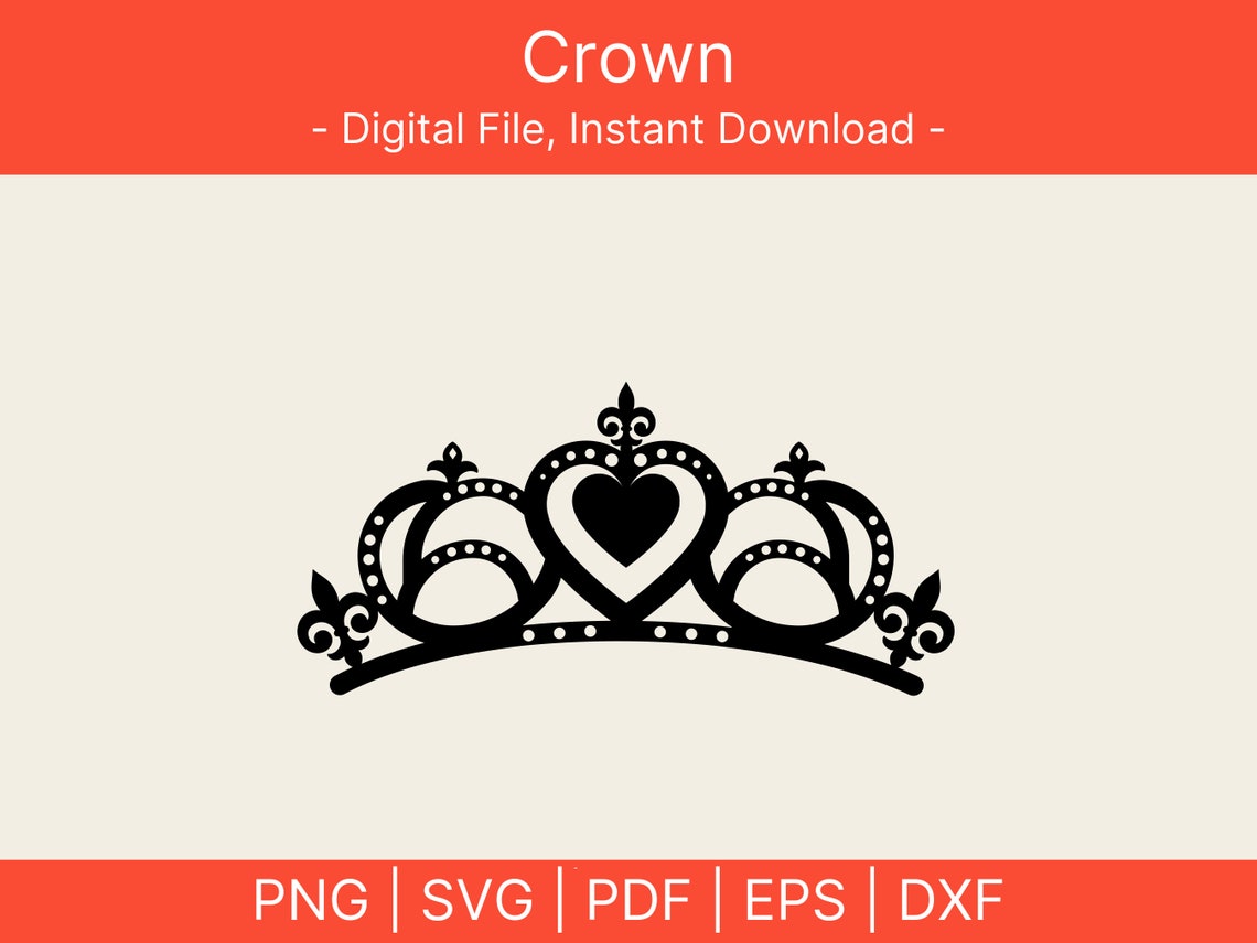 Royal Crown SVG Bundle, Princess Tiara SVG, King Crown, Queen Crown ...
