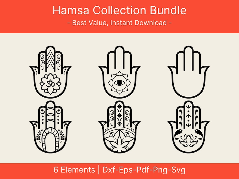 Hamsa SVG, Spiritual SVG, Meditation Svg, Yoga PNG, Hamsa Hand, Hand of Fatima Decorations ...