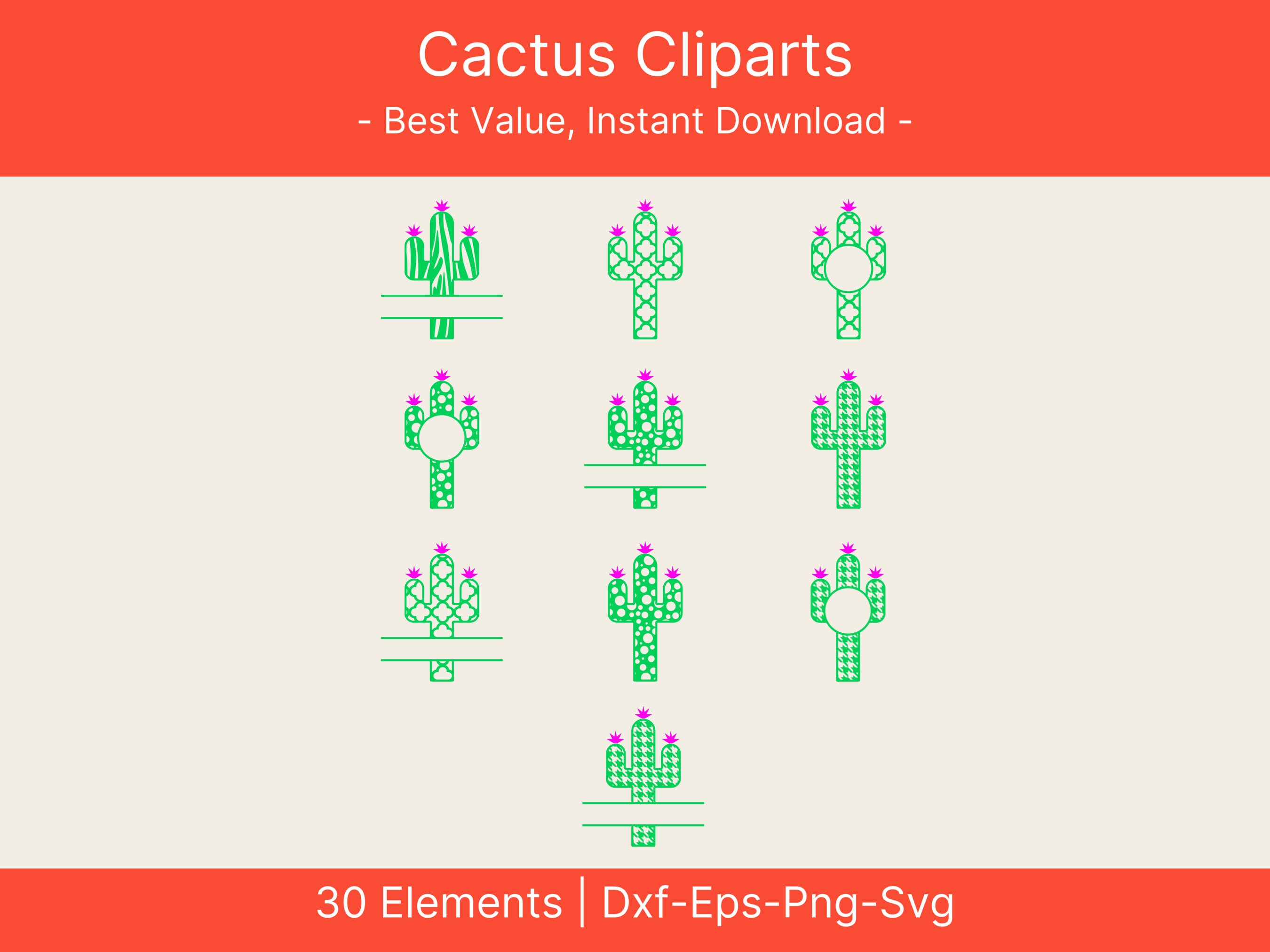 88 Cactus SVG Bundle Cactus SVG Cactus Png Cactus Monogram - Etsy
