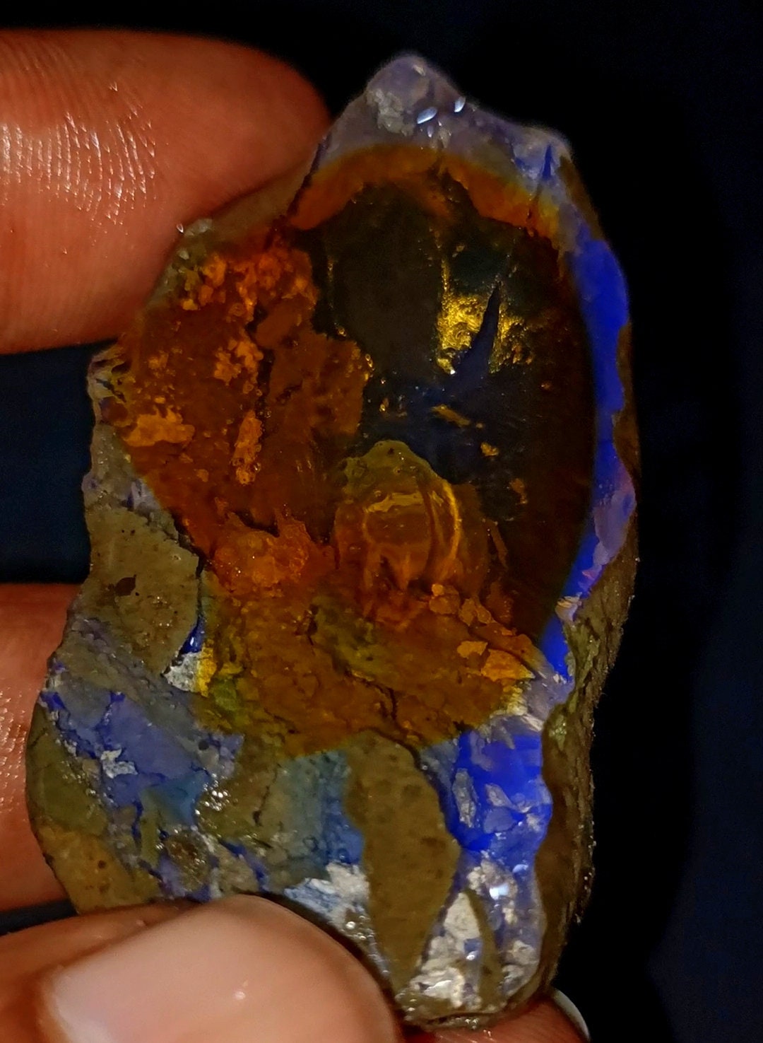 95 Carat Very Rare Natural Ethiopian Opal Rough, Raw Opal, Welo Fire ...