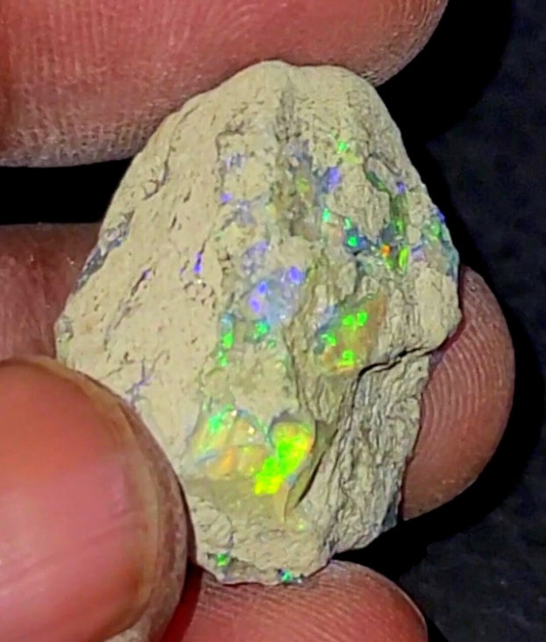 19.25 Carat Very Rare Natural Dry Ethiopian Opal Rough, Raw Opal, Welo ...