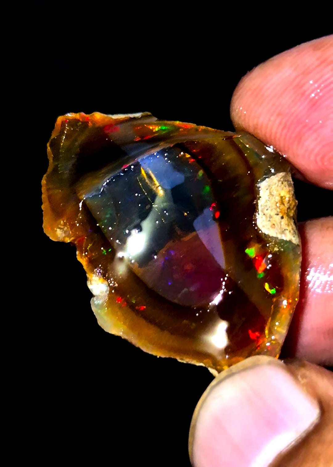 30.30 Carat Very Rare Natural Ethiopian Opal Rough, Raw Opal, Welo Fire ...