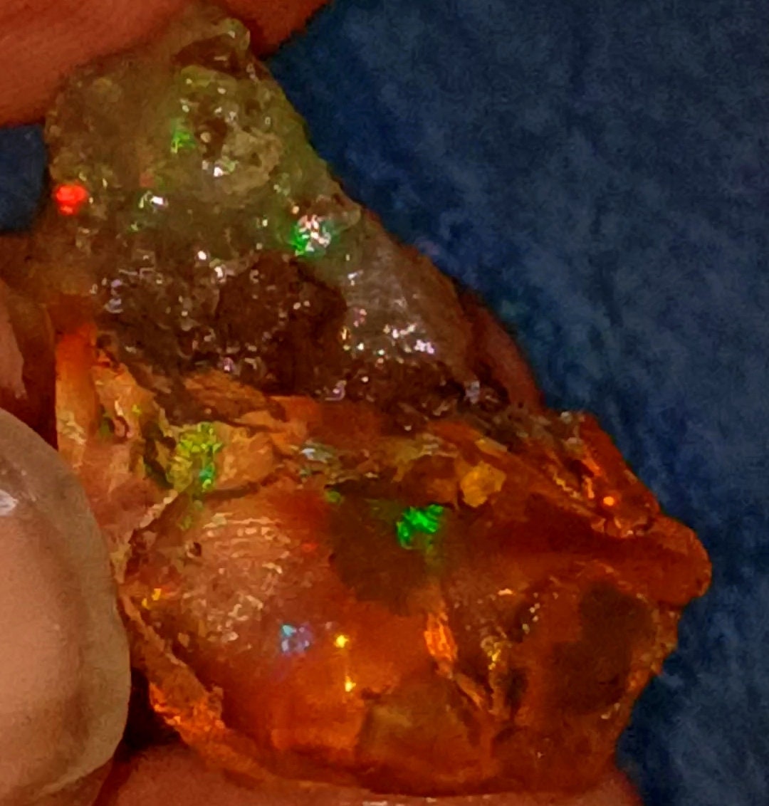 19 Carat Very Rare Natural Ethiopian Opal Rough, Raw Opal, Welo Fire ...
