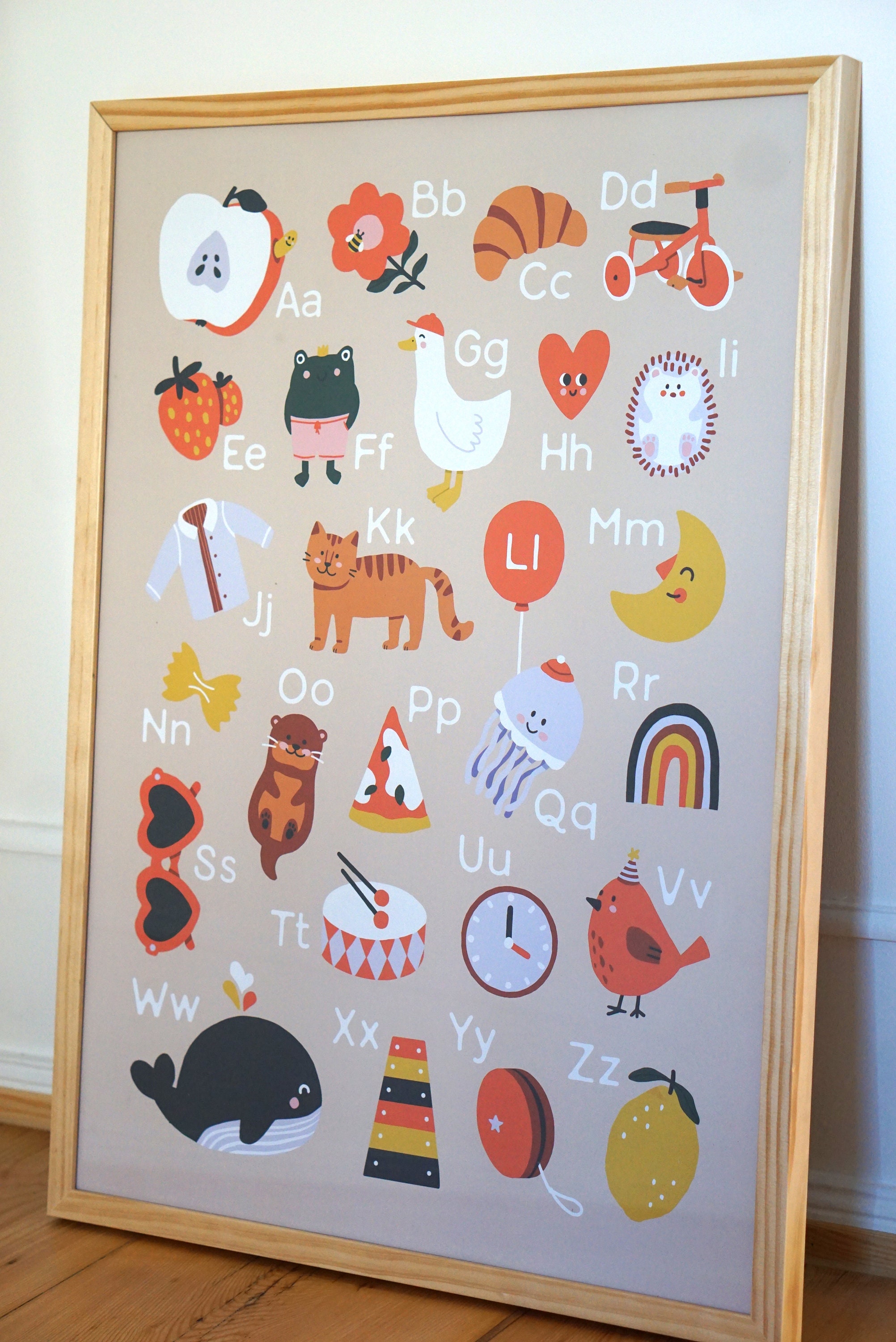 Alphabet Poster, ABC Lernen (deutsch) - Etsy