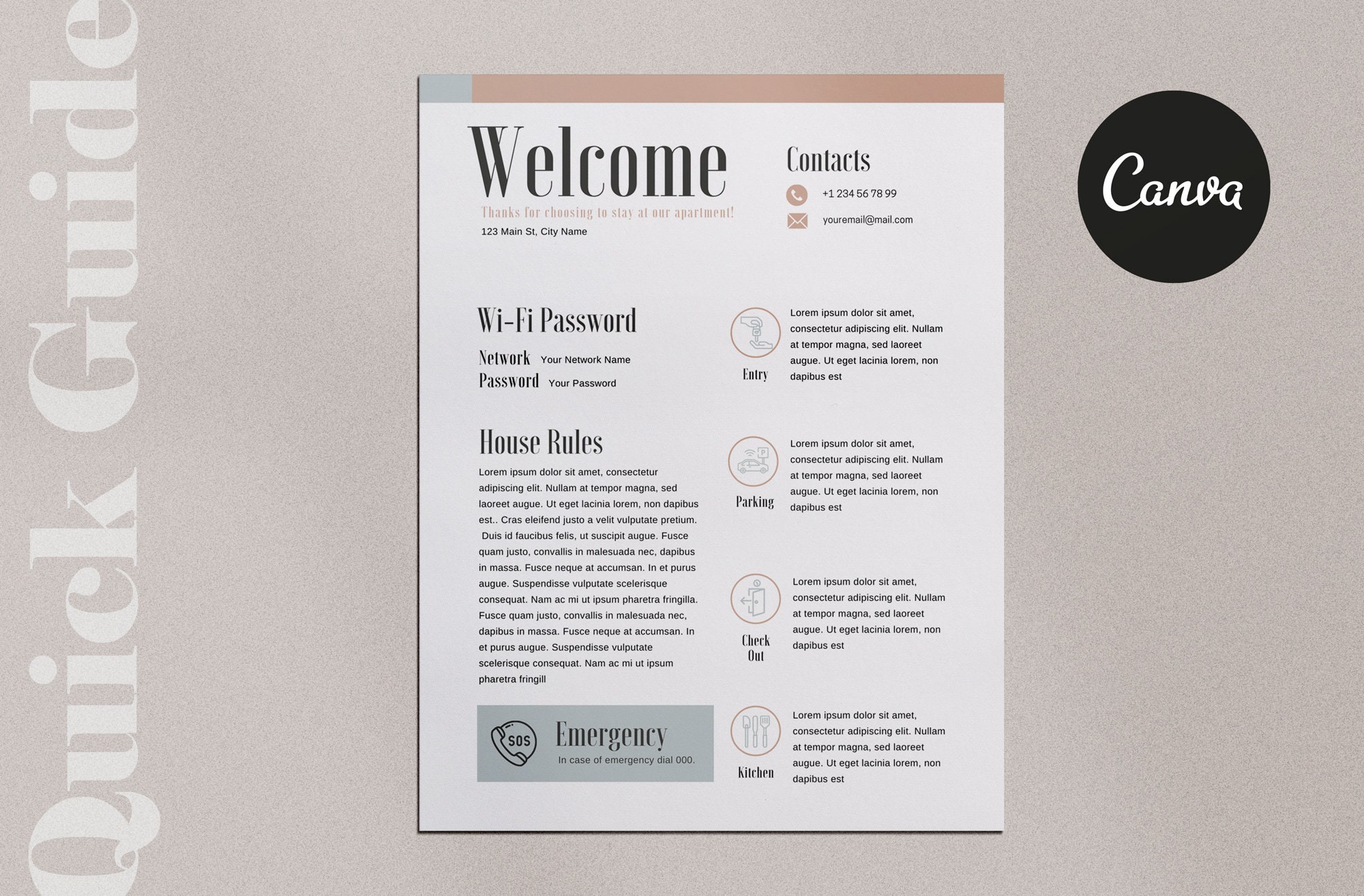 Airbnb House Manual Template
