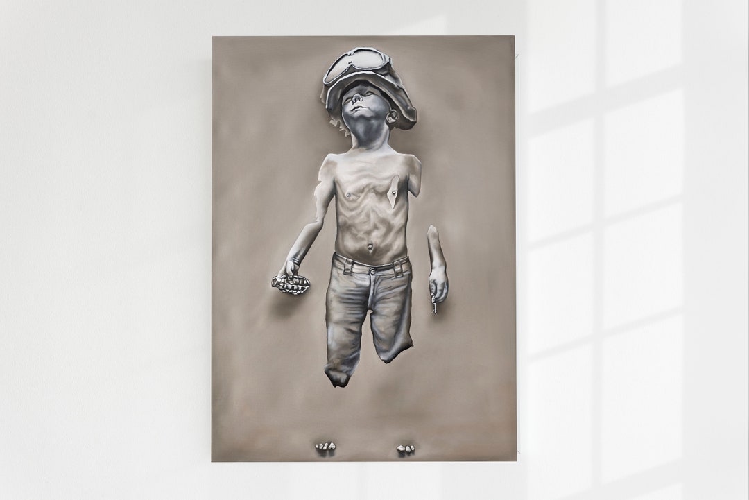 Original Print Oil Art Canvas,hyper Realism Painting on Canvas,wall Art ...