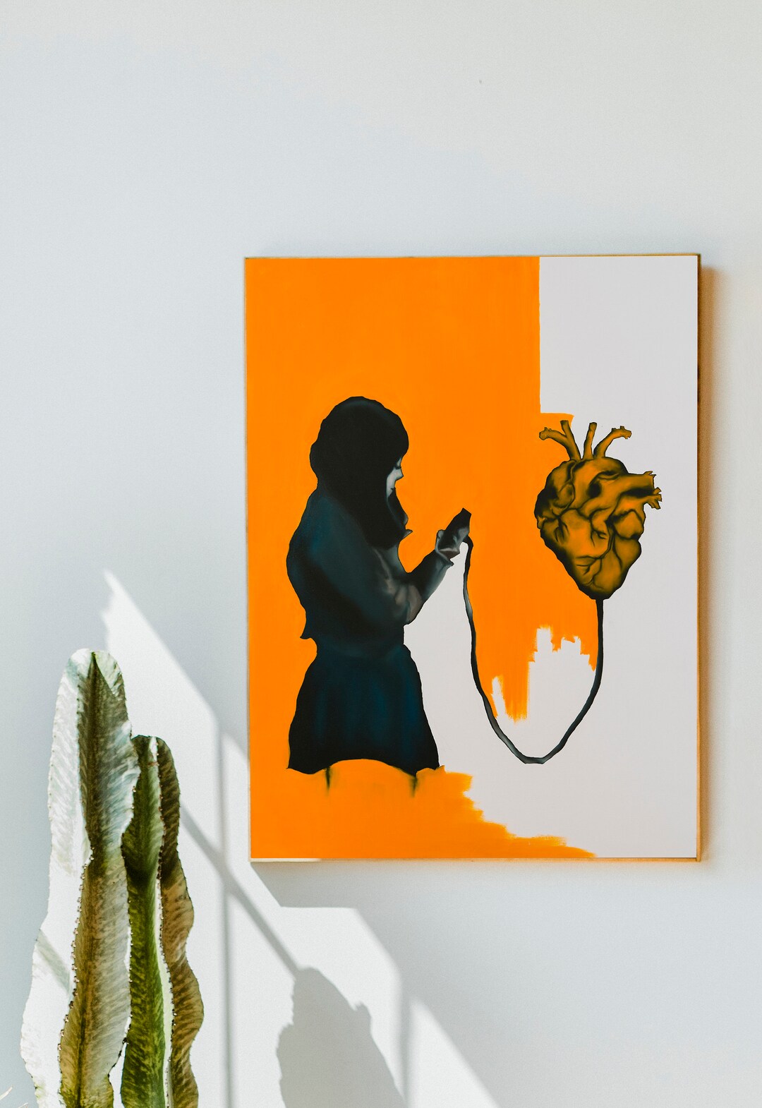 Emotive Art, Duality Wall Art, Emotional Abstract Art Oil Painting on ...