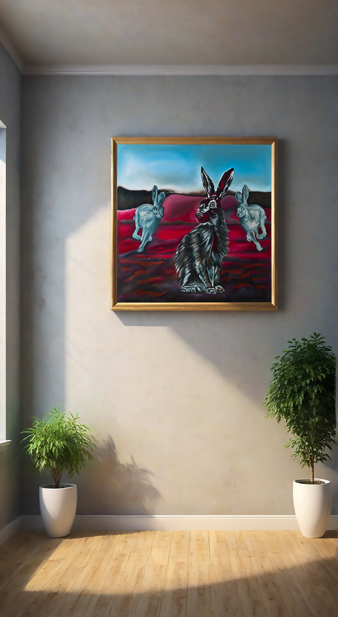 Unusual Art Print, Creepy Wall Art, Surrealism Oil Art Painting ...
