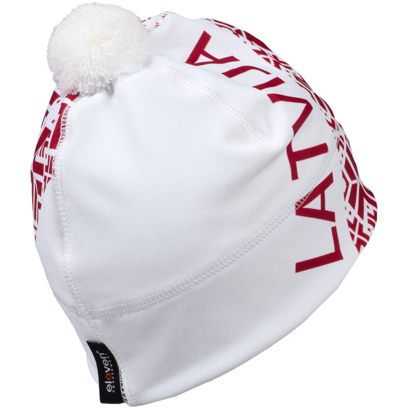 Warm Beanie LATVIA White, Pom Pom I Universal I National Symbols I ...