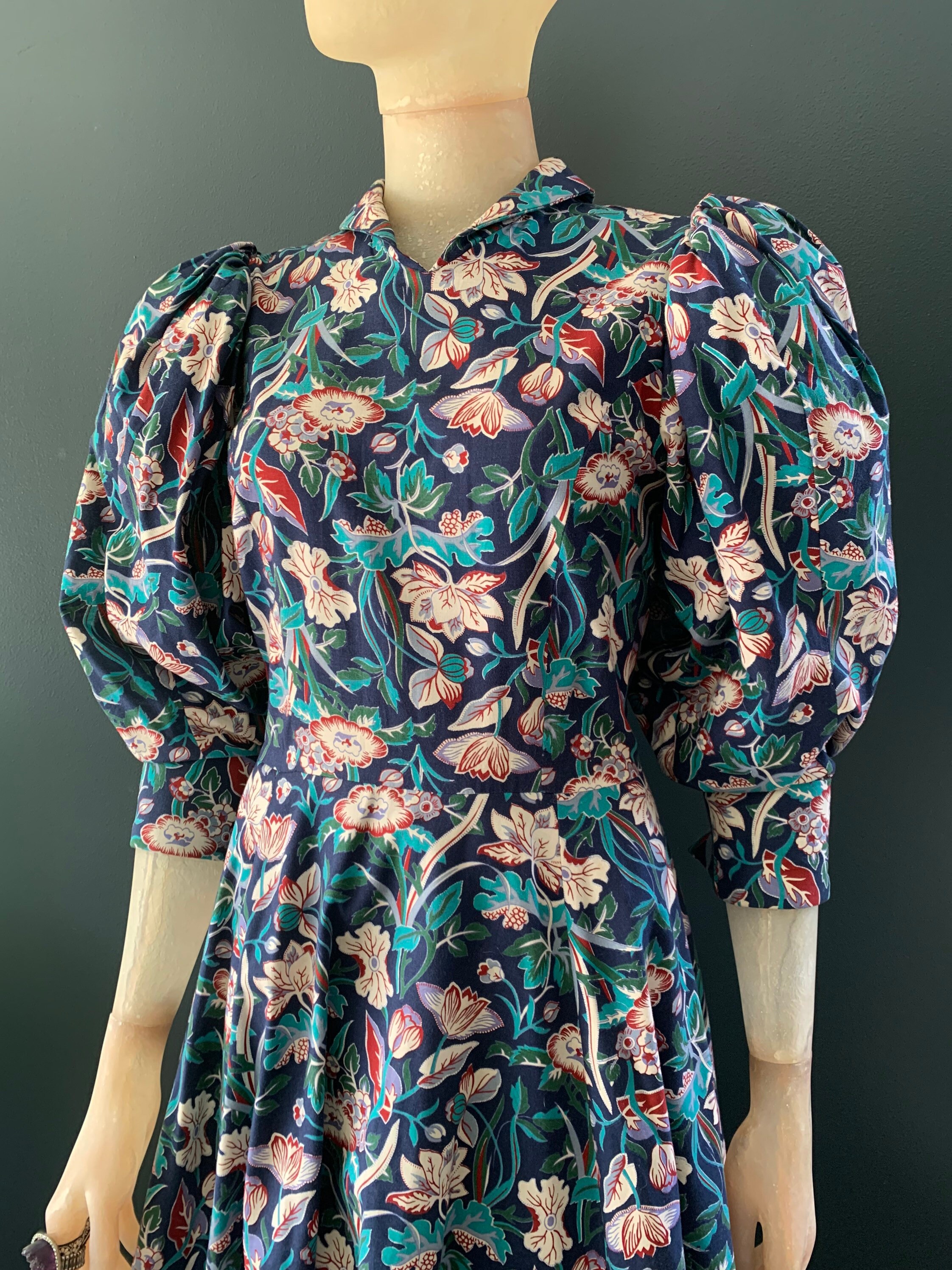 Epic Vintage Droopy & Browns Gigot Sleeve Tiered Dress - Etsy UK