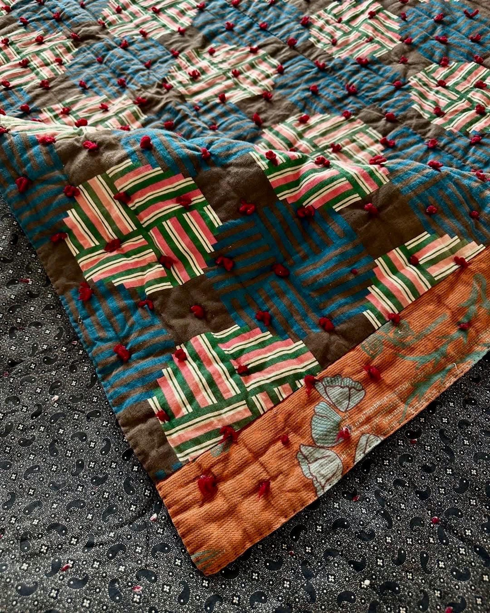 Wonderfully Prim, 1880s “cheater Print “quilt - Etsy