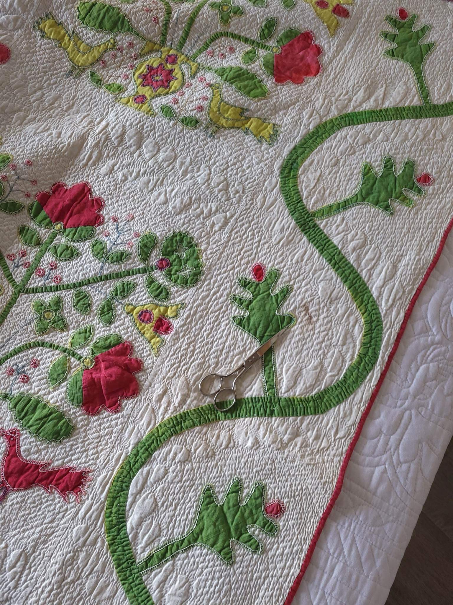 Spectacular Antique C1850 Applique Quilt - Etsy