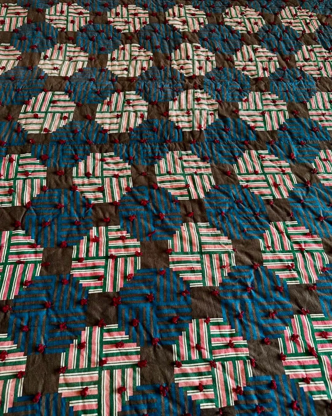 Wonderfully Prim, 1880s “cheater Print “quilt - Etsy