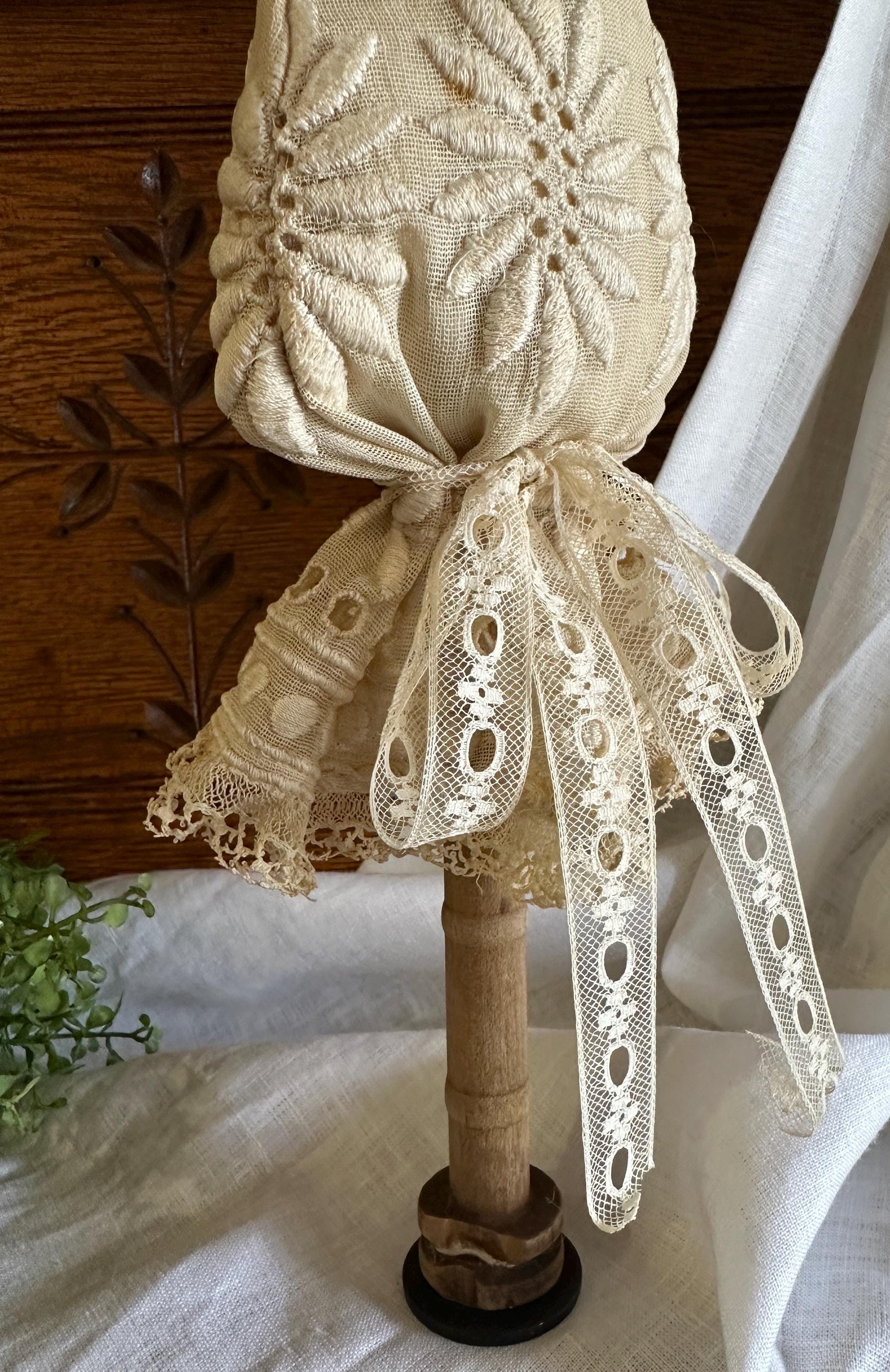 Antique French Embroidered Lace Wooden Bobbin Tree #9 - Etsy
