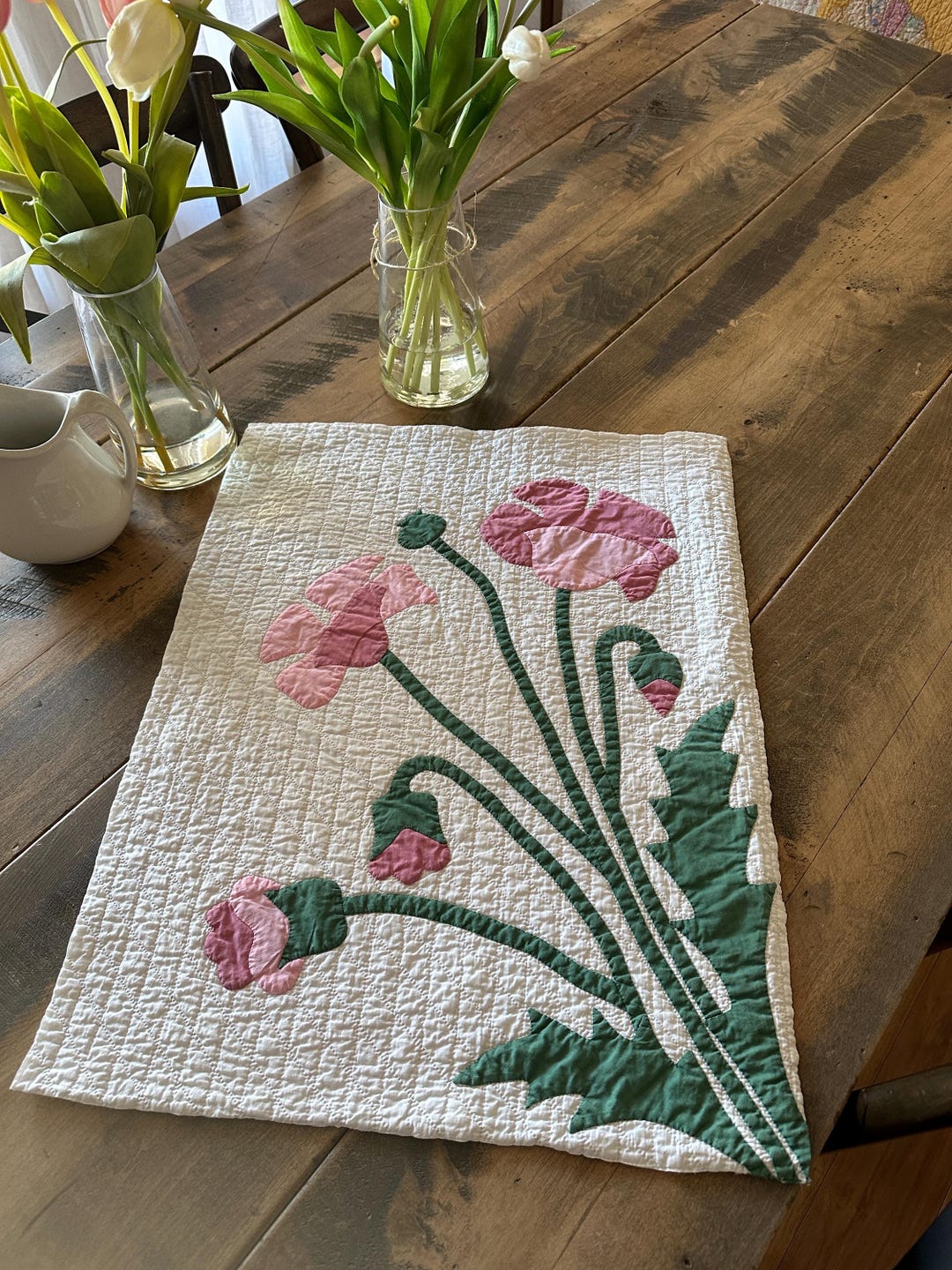 Graceful Poppies Marie Webster 1930s Quilt Piece - Etsy