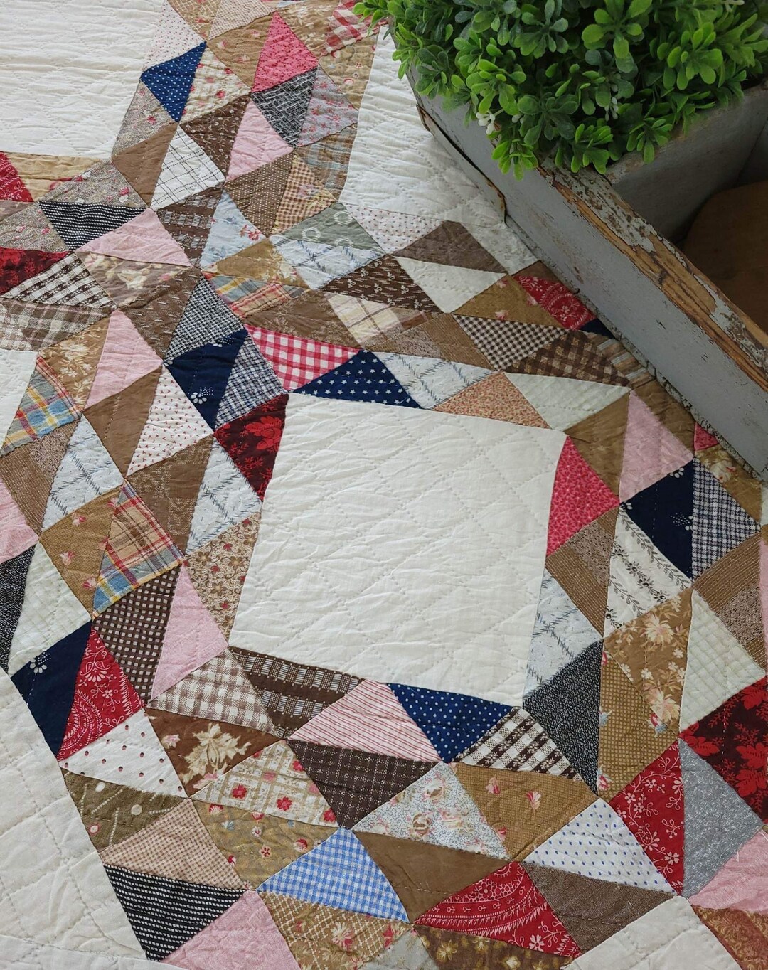 Gorgeous Antique 1880s Ocean Waves Quilt - Etsy