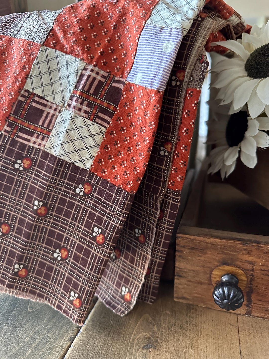 1870s Crib Quilt Top - Beautiful Crisp Fabric - Etsy