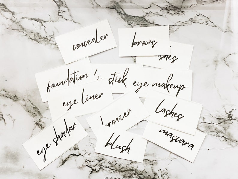 Makeup Labels - Etsy