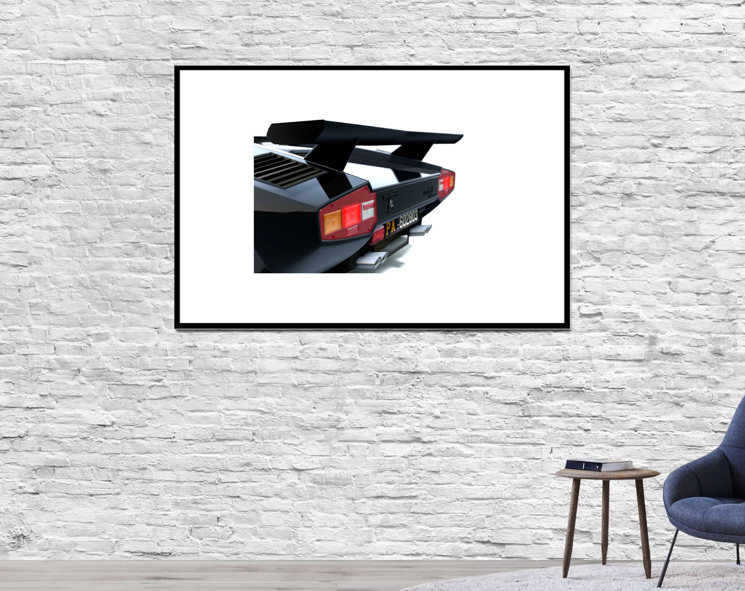 Lamborghini Countach LP5000 S Quattrovalvole Digital Poster Gift for ...
