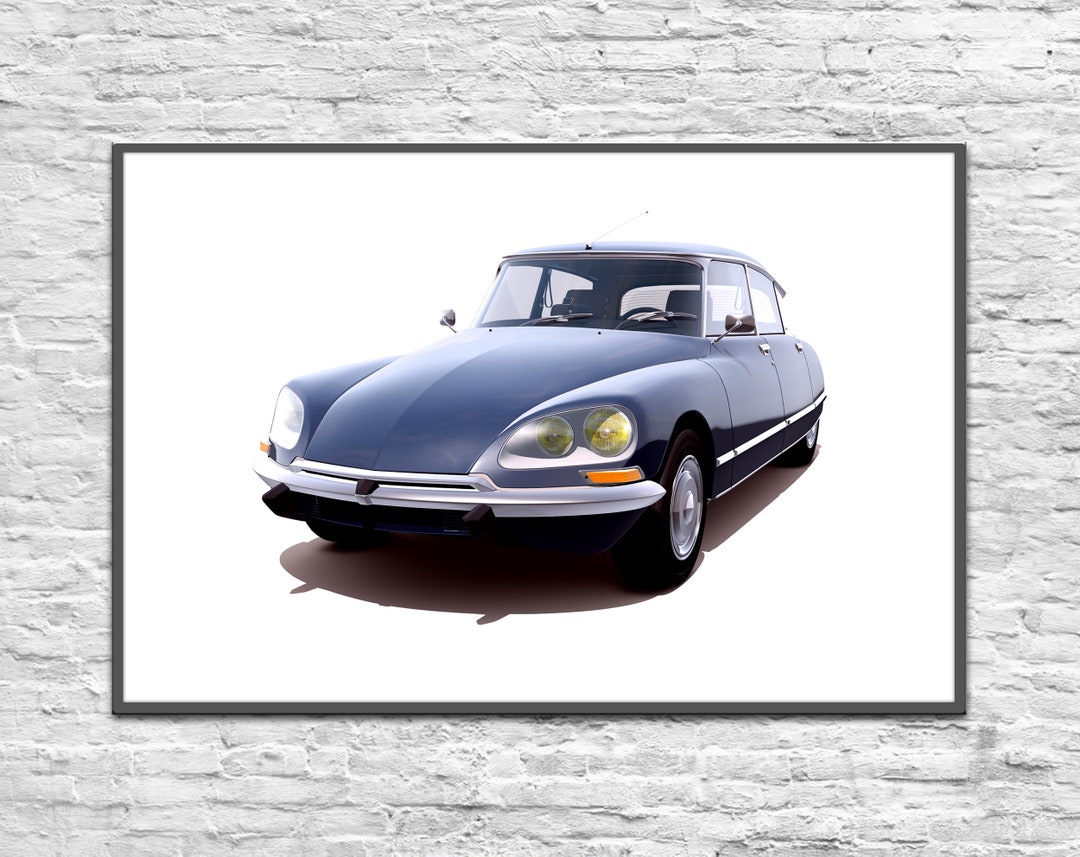 Citroën DS 23. Digital Poster. Gift for Man. Car Posters for Boys. Wall ...