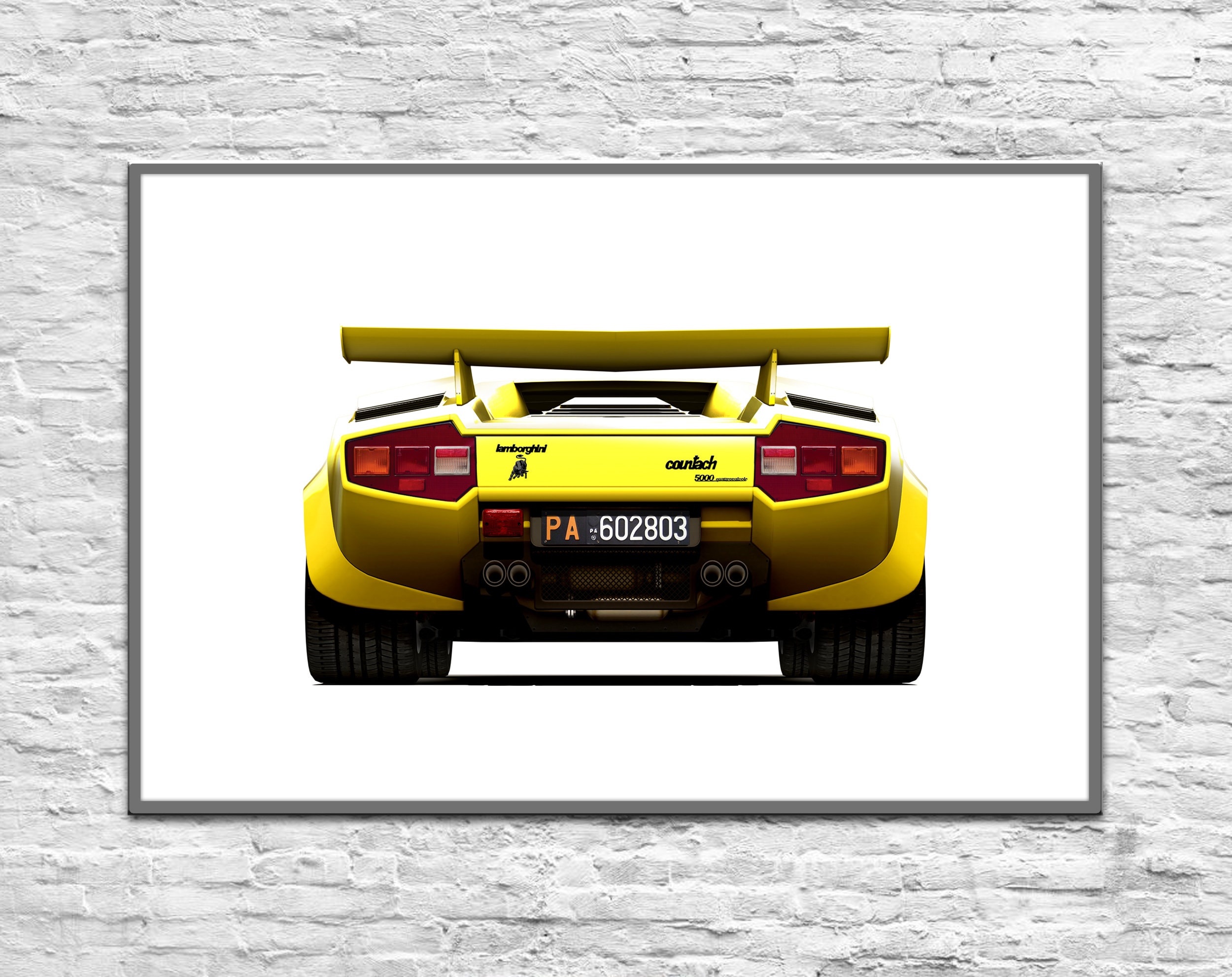 Lamborghini Countach LP5000 S Quattrovalvole Digital Poster Gift for ...