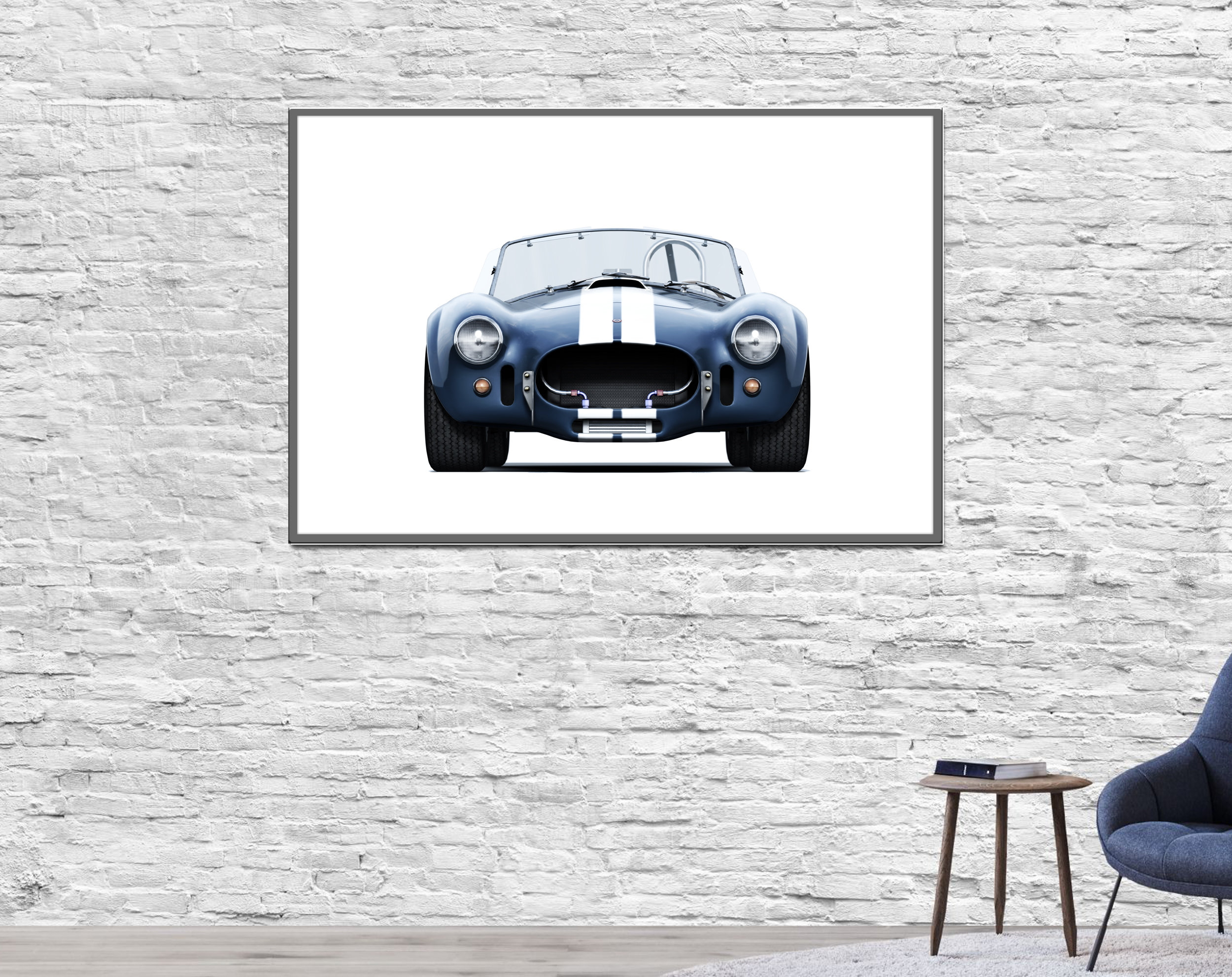 Shelby Cobra 427 S/C. Digital Poster. Gift for Man. Car Posters. Wall ...