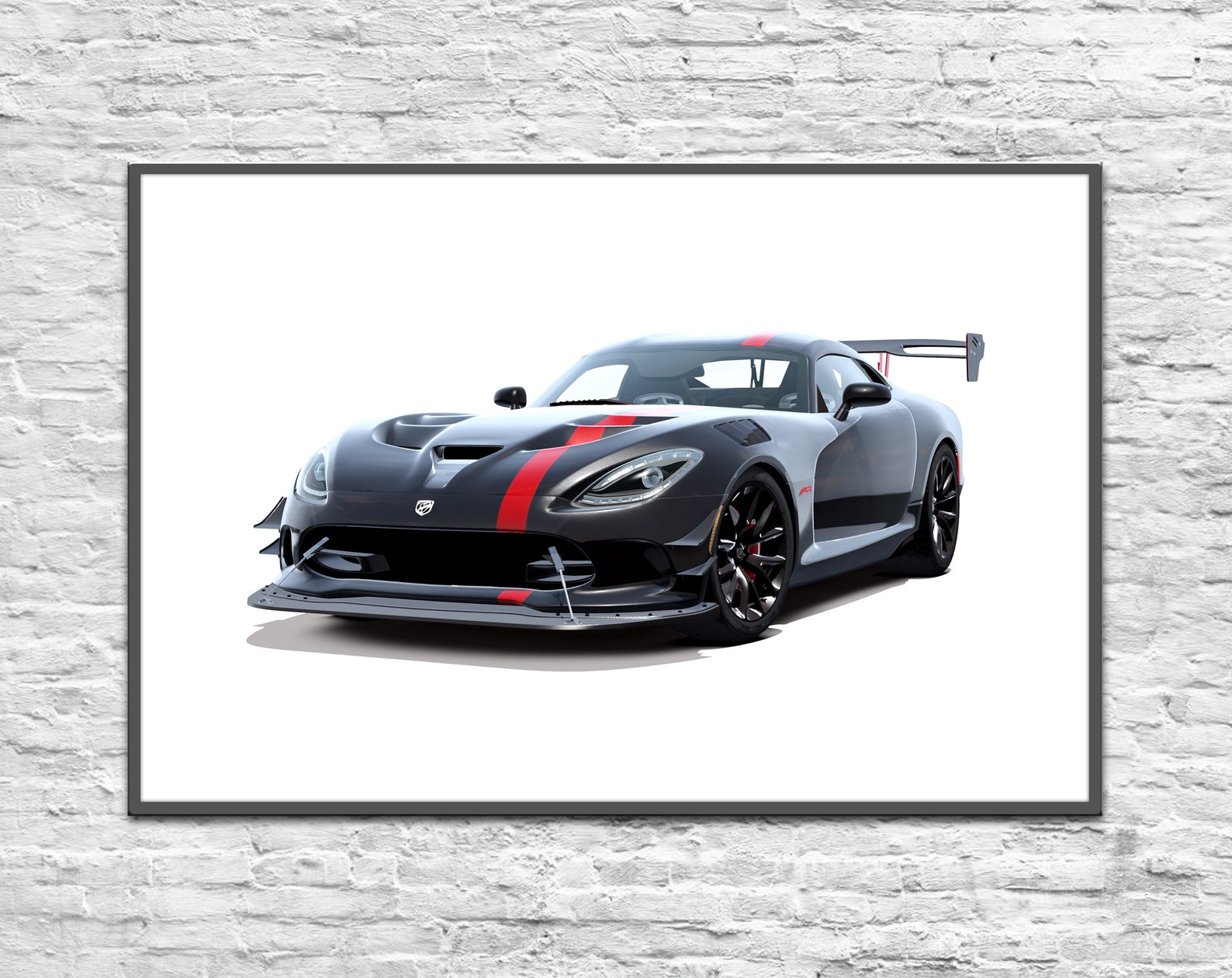 Dodge Viper ACR. Digital Poster. Gift for Man. Car Posters for Boys ...