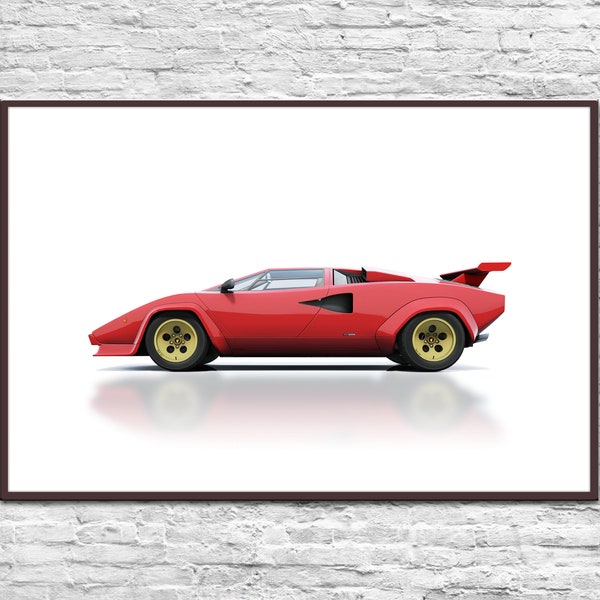 Lamborghini Countach Poster - Etsy