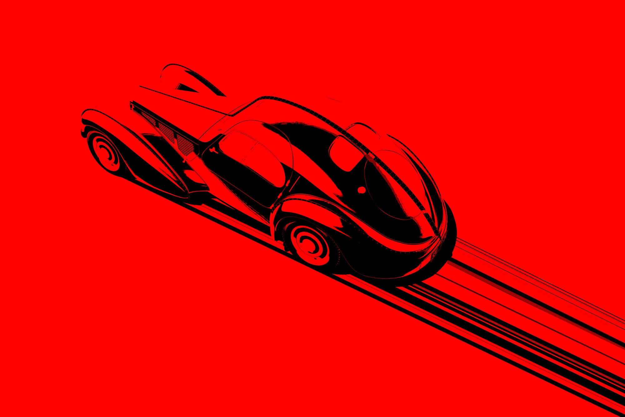 Bugatti Type 57SC Atlantic. Digital Poster. Gift for Man. Car Posters ...