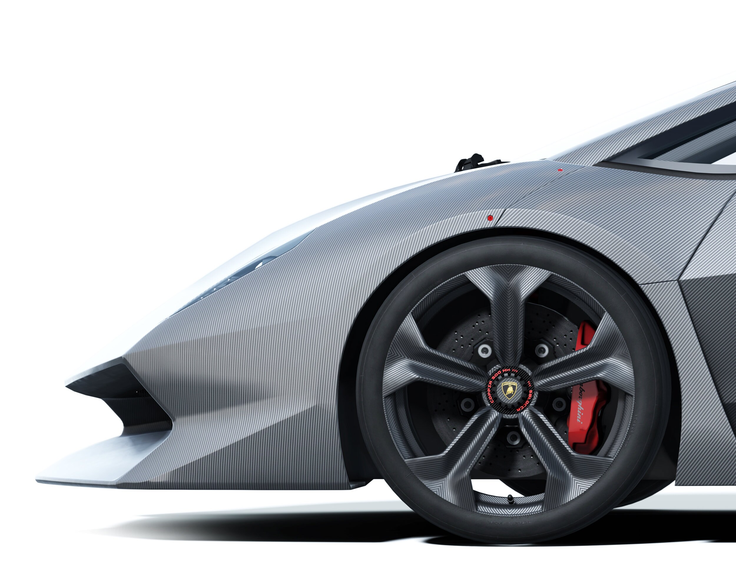 Groene Lamborghini Sesto Elemento Poster