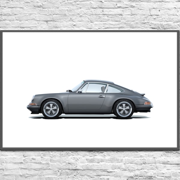 Porsche Singer Art - Etsy