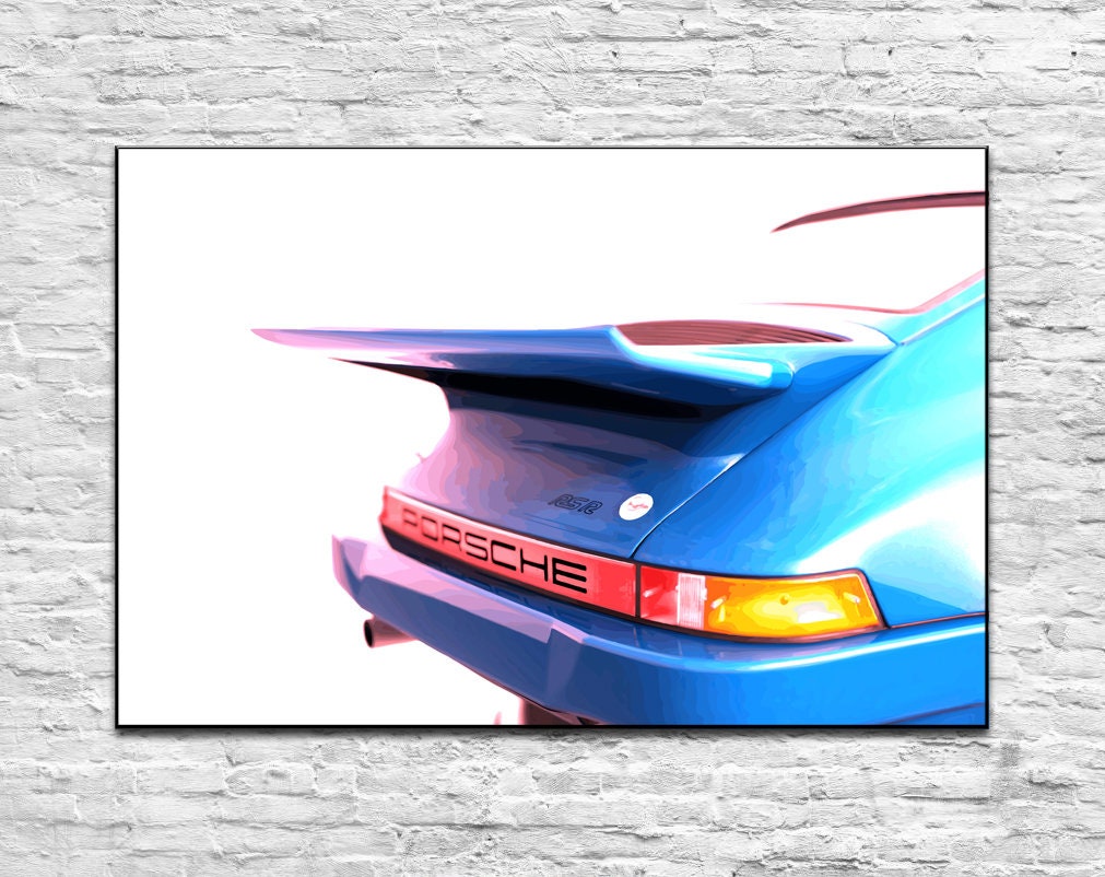 Porsche 911 RSR. Digital Poster. Gift for Man. Car Posters for Boys ...