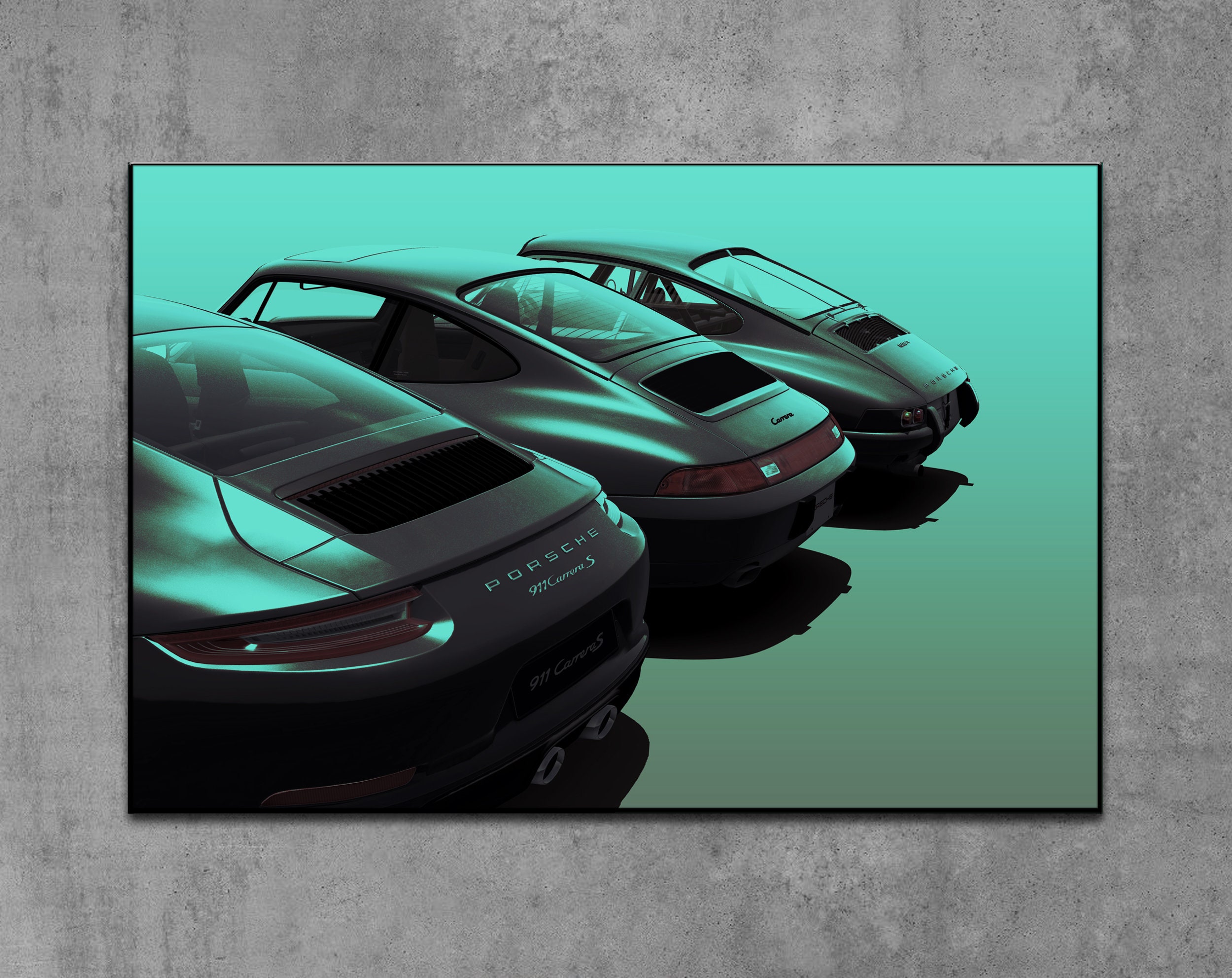 Porsche 911 Evolution. Digital Poster. Gift for Man. Car Posters for ...