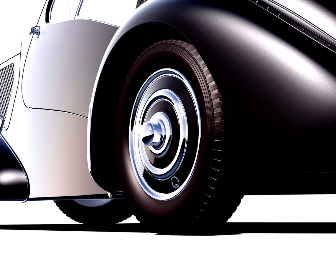Bugatti Type 57SC Atlantic. Digital Poster. Gift for Man. Car Posters ...